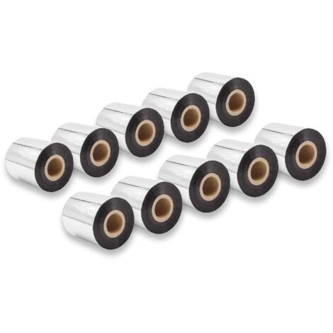 vhbw 10x Thermal Ribbon compatible with TSC TTP-247, TTP-246M Plus ...