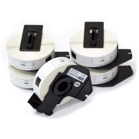 vhbw 5x Label Roll with Holder 17mm x 87mm (300 Label) compatible with ...