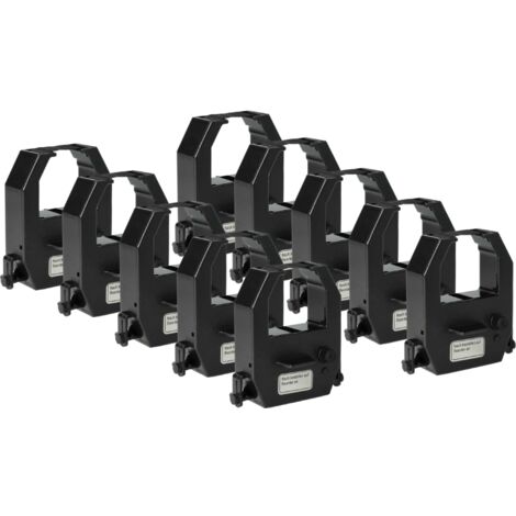 vhbw 10x Ribbon Cartridge compatible with Amano Pix 21, Pix 3000, PIX ...