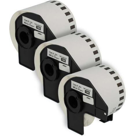vhbw 3x Label Roll with Holder 62mm x 30.48m (1 Label) compatible with ...