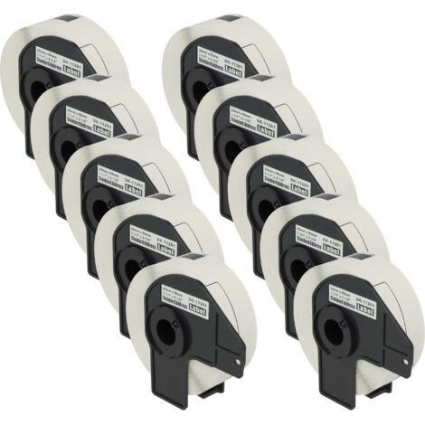 vhbw 10x Label Roll with Holder 29mm x 90mm (400 Label) compatible with ...