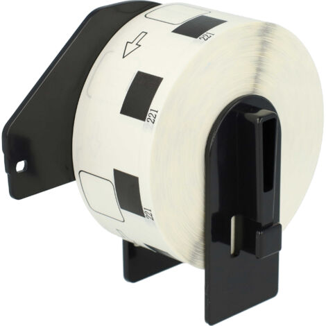 vhbw 5x Label Roll with Holder 23mm x 23mm (1000 Label) compatible with ...