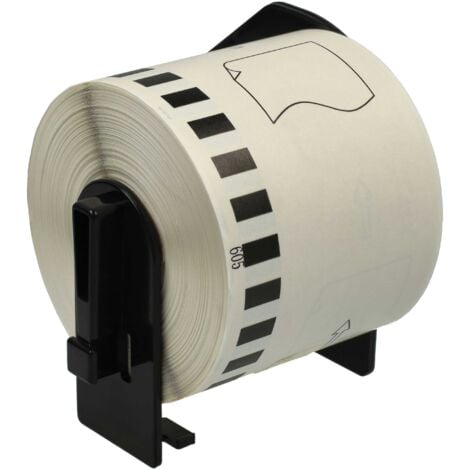 vhbw Label Roll with Holder 62mm x 30.48m compatible with Brother P ...