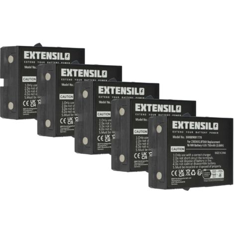 EXTENSILO 5x Battery compatible with Ikusi RAD-TF, TM70/1, RAD-TS, T71 ...