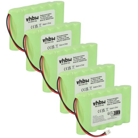 vhbw 5x Battery compatible with Ingenico Elite 730, 770, 730T Barcode ...