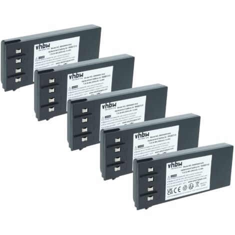 vhbw 5x Battery Replacement for Hiab RNBB7215, 3.820.2032, FUA13 2.260. ...