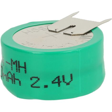 vhbw 100x NiMH replacement button cell battery tab type 2/V250H 3 pins ...