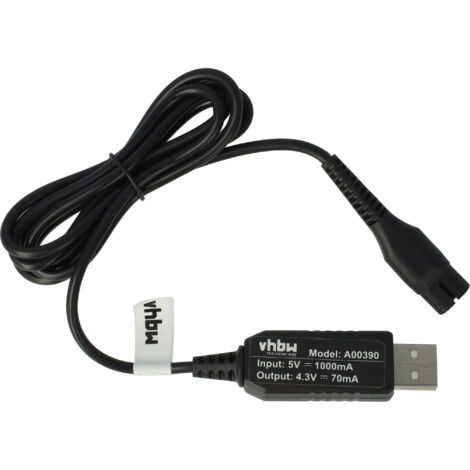 vhbw Charging Cable compatible with Philips RQ328, RQ330, RQ331, RQ338 ...