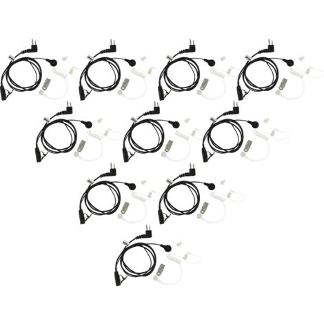 vhbw 10x Headset earpiece compatible with Motorola GP300, GP73, GP600 ...