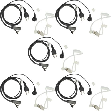 vhbw 5x Headset earpiece compatible with Motorola MTX960, PR860, MTX950 ...