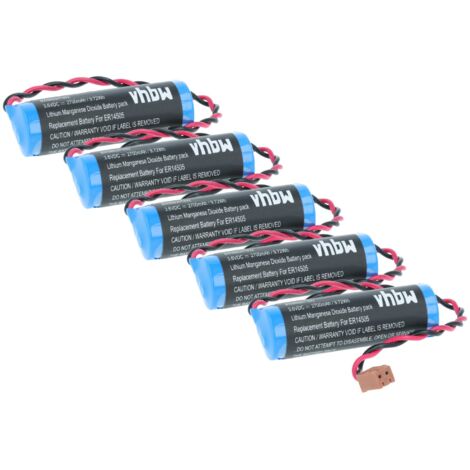 vhbw 5x Battery compatible with Toshiba ER6VCT CNC Router, CNC ...