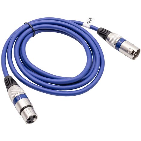 vhbw DMX Cable XLR Male Plug to XLR Female Socket compatible with ...