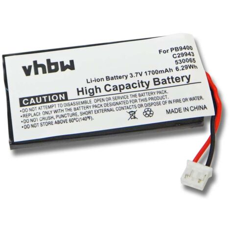 vhbw Battery compatible with Philips Pronto TSU-9400, TSU-9300 Remote ...