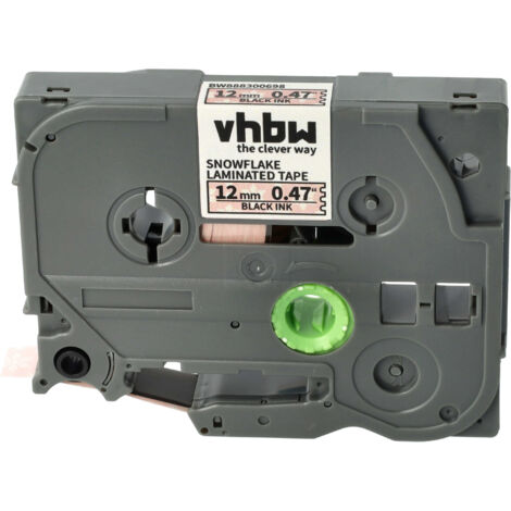 vhbw Label Tape compatible with Brother PT 1250, 1250CC Label Printer ...