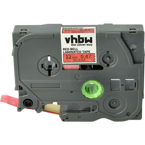 vhbw Label Tape compatible with Brother PT 1250, 1200S, 1230PC, 1250CC ...