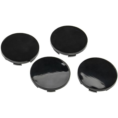 vhbw 4x Hubcaps Replacement for C 70103 for Cars Passenger Cars Car Hubcaps 51 mm Black