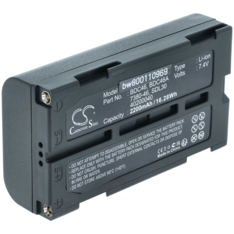 vhbw Replacement Battery compatible with Sokkia SET 530R, SET530R3, SET 530R3, SET530RK, SET5 ...