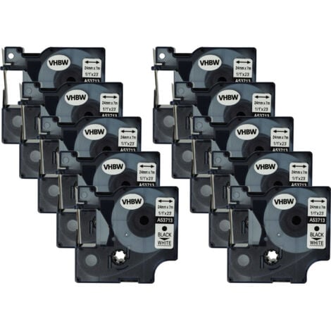 vhbw 10x Label Tape compatible with Dymo LabelWriter Duo 400, Duo, Duo ...