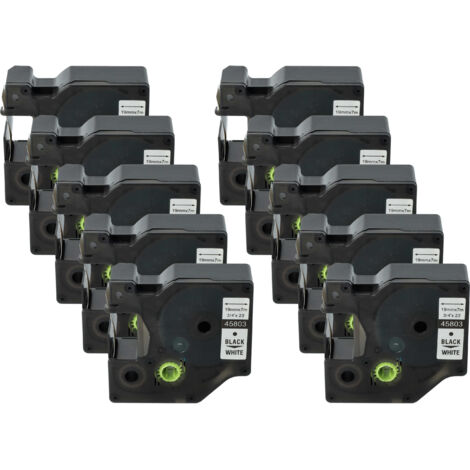 vhbw 10x Label Tape compatible with Dymo 5000, 2000, 5500 Label Printer ...