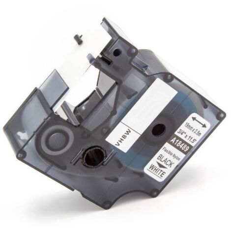 vhbw Label Tape compatible with Tyco T107M Label Printer 3.5m x 19 mm ...