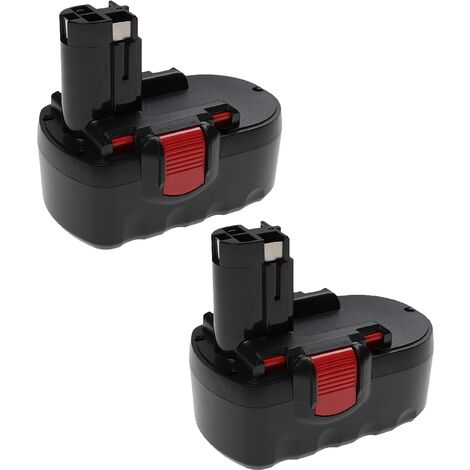 EXTENSILO 2x Replacement Battery compatible with Bosch 1662K-24, 1688K ...