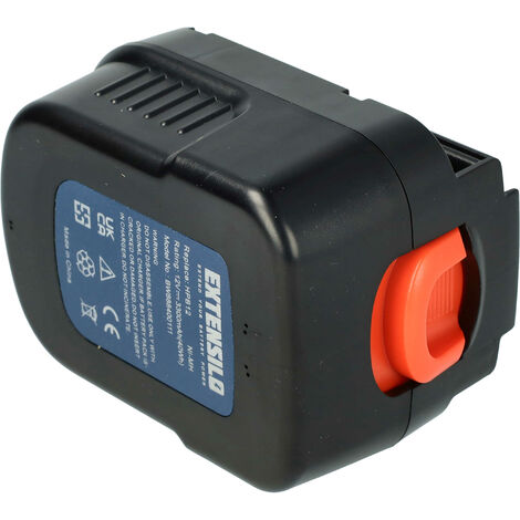 EXTENSILO Replacement Battery compatible with Black & Decker Firestorm ...