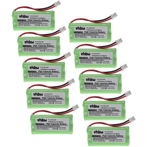 vhbw 10x Replacement Battery compatible with T-Com Sinus 100 Wireless ...