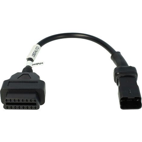 vhbw OBD2 Adapter 4 Pin to OBD2 16Pin compatible with Ducati Monster ...