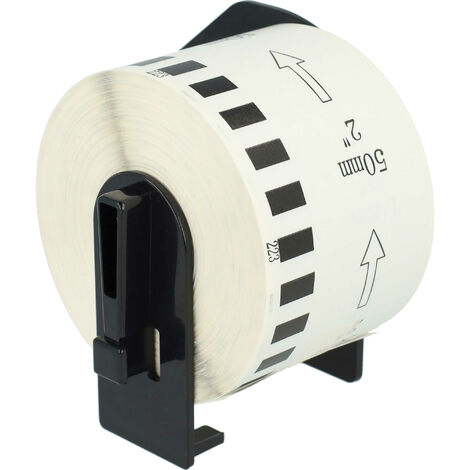 vhbw Set 2x Label Roll 50mm x 30.48m compatible with Brother PT QL ...