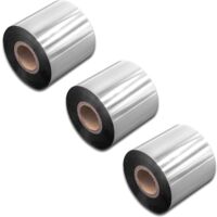 vhbw 3x Thermal Ribbon compatible with Zebra ZT620, ZT610, ZT510 Label ...