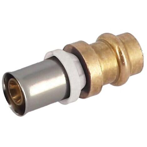 Raccord passerelle à sertir multicouche diamètre 20 vers tube cuivre CU22 profil M - THERMACOME