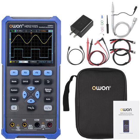 Multimètre d'oscilloscope LCD numérique 3 en 1 bande passante 2CH 40/70/100 MHz