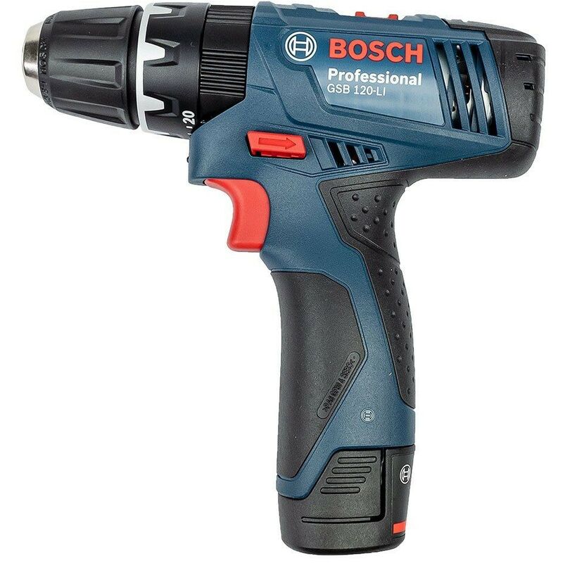 Bosch GSB 120 LI 12v Combi Hammer Drill 2 Speed GSB120 LI 2 x 2ah Batteries