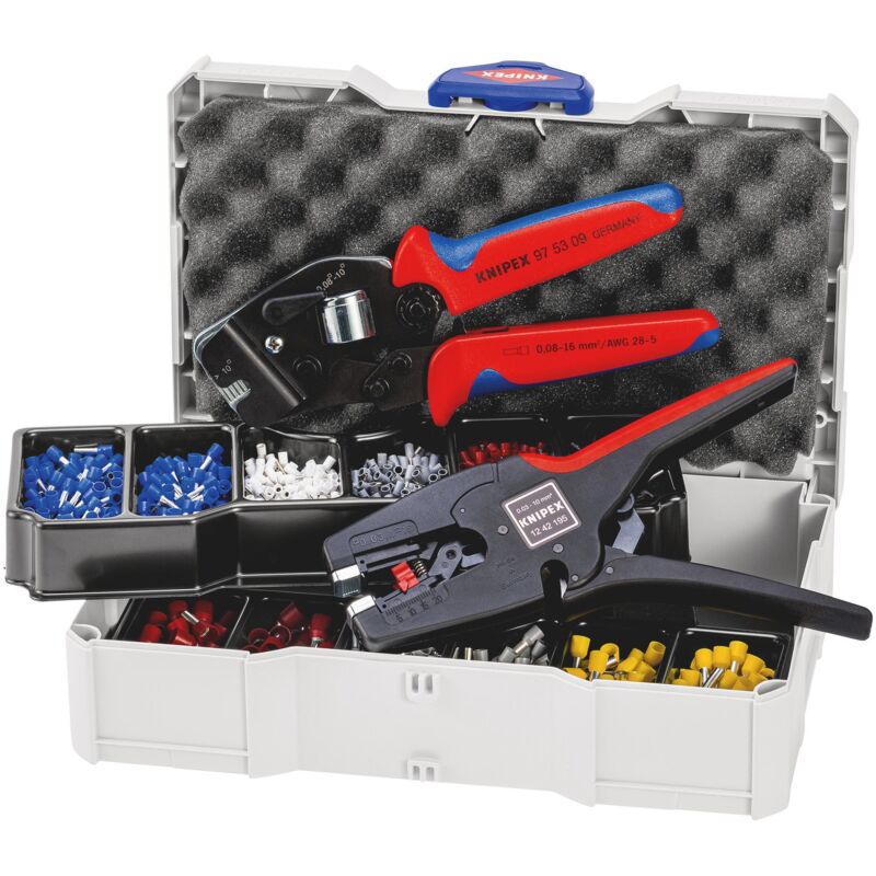 Draper 26149 KNIPEX 97 90 17 Crimp Assortment for Wire Ferrules, 1 x 12 ...