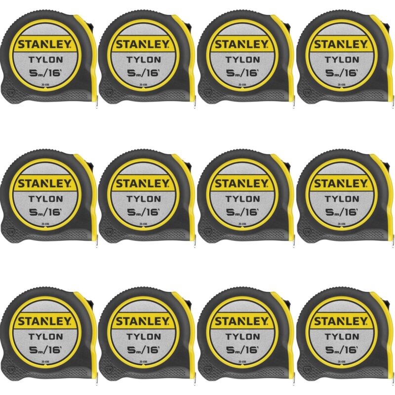 Stanley 30-696 5M Tape Measure 5 Meter 16ft Tylon 1-30-696 Pack of 12 ...