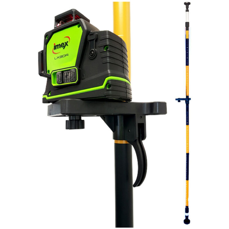 Imex 320105 Laser Level Support Pole Spring Loaded 3.2M Telescopic 012 ...