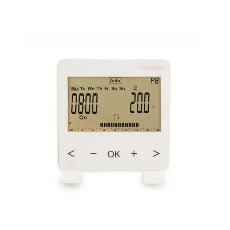 Polypipe Programmable Room Thermostat (RF) UFHPROGRFB Underfloor Heating