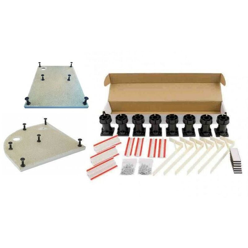 Easy Plumb Shower Tray Riser Leg Kit Adjustable Feet for Quads + Square ...