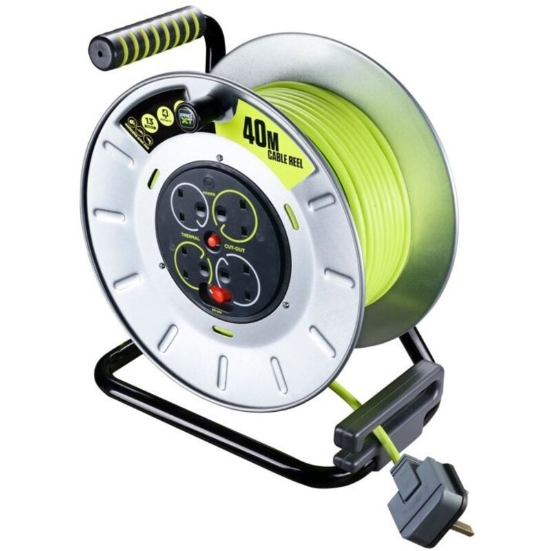 Masterplug OTMU30162LV-PX PRO-XT Metal Cable Reel 110V 16A Thermal Cut ...