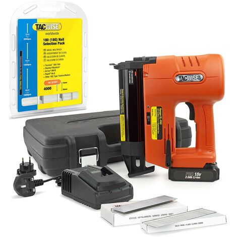 Tacwise 150 EL-PRO 18v Cordless Staple Nail Gun Tacker Nailer Stapler ...