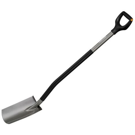 Fiskars 1066710 Ergonomic Rounded Spade Shovel FSK1066710