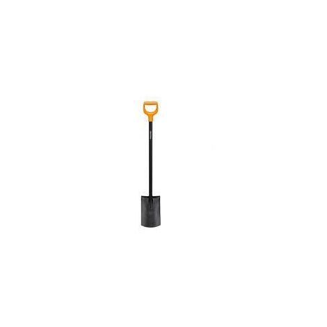 Fiskars 1066717 Solid Metal Rounded Spade Shovel FSK1066717