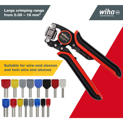 Wiha professional crimping pliers with 360° rotating crimping head I ...