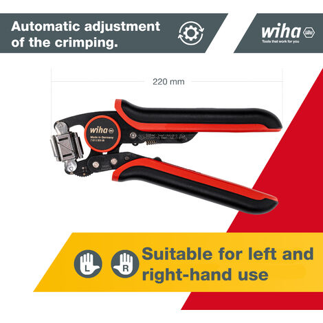 Wiha professional crimping pliers with 360° rotating crimping head I ...