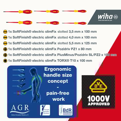 Wiha Tool set basic electrician's equipment 18 part I belt pouch I for ...