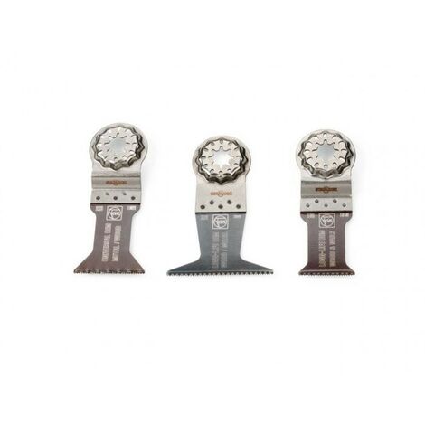 Fein Makita Starlock E-Cut Saw Blade 3PC Multi Tool Set Wood & Metal Plunge +Box