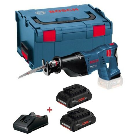 Bosch GSA 18V-LI 18v Reciprocating Sabre Saw GSA18V-LIN Lboxx + 2 x 4ah ...