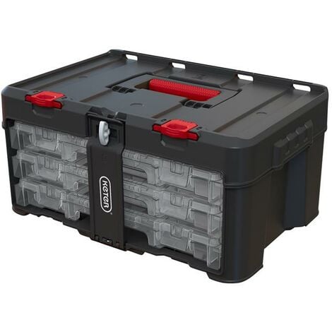Keter Roc 253380 Stack N Roll 3-Set Tool Box Case Organiser KETSNR3ORG