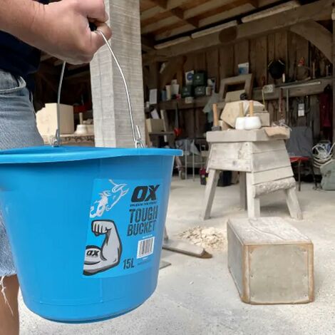 OX Pro Tough 15L Blue Bucket UKs Toughest Bucket Will not Crack or ...