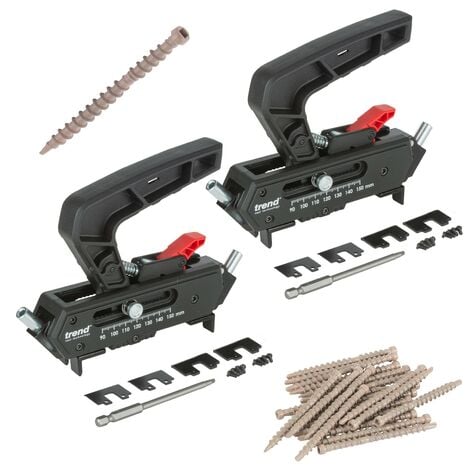 Trend DK/JIG x2 Deck Fitting Clamp Spacer Hidden Screw Decking Tool ...